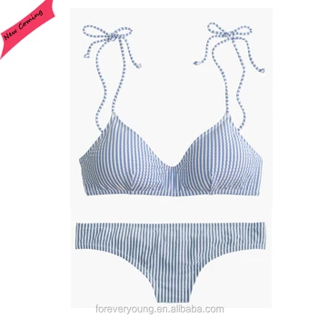 Custom Shoulder Bowknot Romantic French Bikini - Buy French Bikini ...