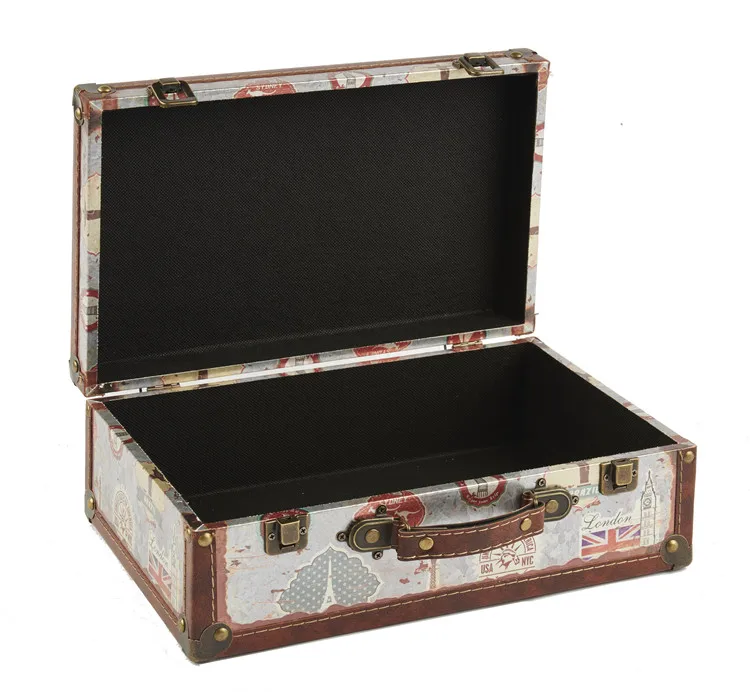 Decor Antique Color Wholesale Vintage Wooden Suitcase Box Sets Of 2 For ...