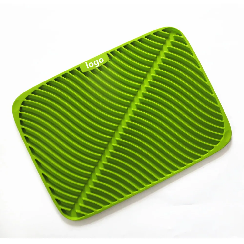 Bpa Free Kitchen Drainer Silicone Dish Drying Mat Pad Silicone Dish ...