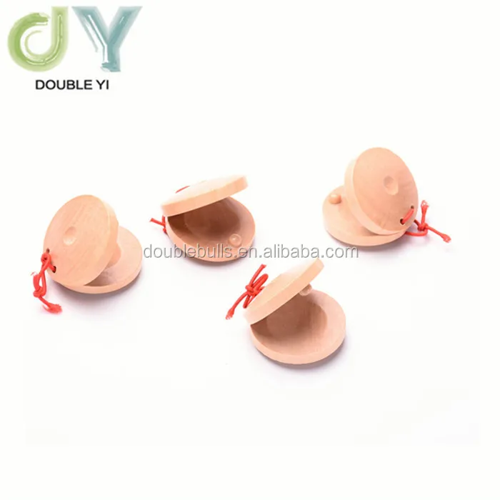Early Childhood Percussion Instrument Wooden Castanet Kids Musical ...