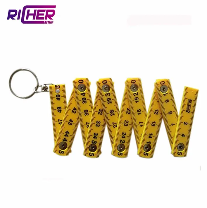 Portable Mini Size Plastic Folding Ruler with Different Color