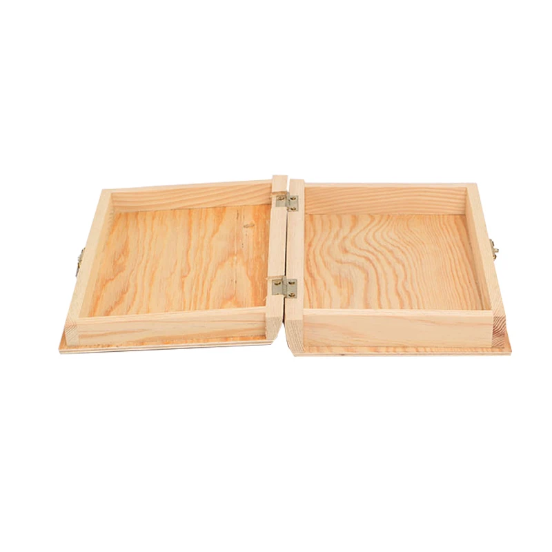 Unfinished Pine Wood Book Shaped Box - Sustainable Storage