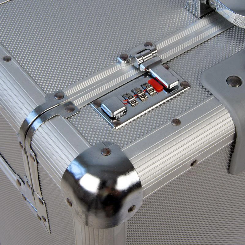 Silver Aluminium Wheeled Briefcase Travel Pilot Doctor Case| Alibaba.com