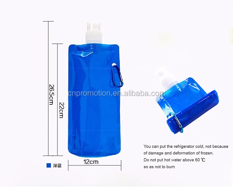500ml Reusable Foldable Sport&outdoor Water Drinking Plastic Bag ...
