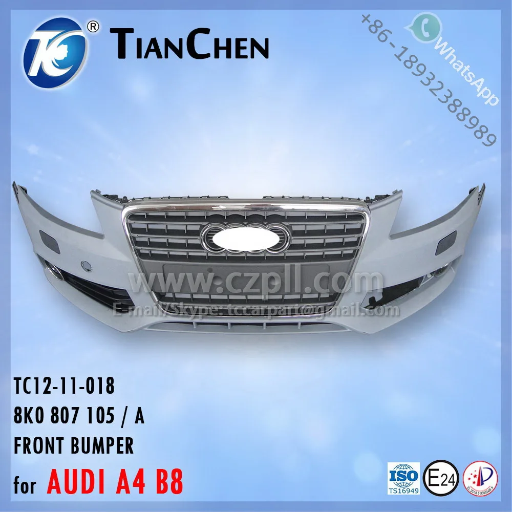 Front Bumper For Audi A4 2008 - 2011 B8 8kd 807 105 / A / 8k0 807 105 ...