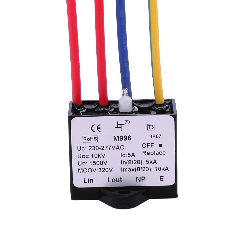 Best Price M996 Series 4 Wires 5ka 10kv Street Light Spd Lightning ...