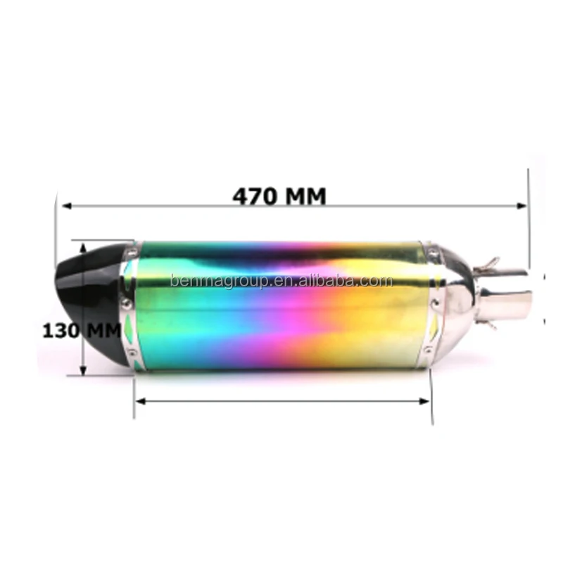 Universal Rainbow Color Modified Exhaust Muffler - Buy Universal ...