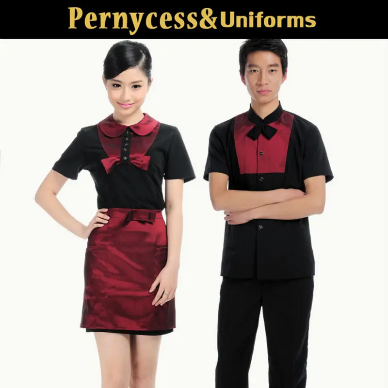 Chinese Traditional Work Wear / Hotel Uniform - Buy Hotel Staff Uniform ...