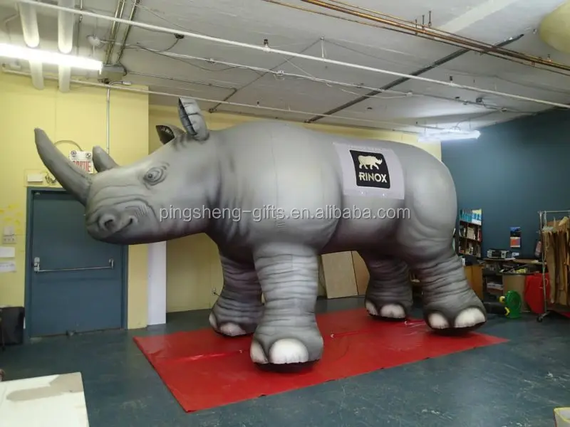 Customized Inflatable Advertising Rhino,Pvc Inflatable Rhino Balloon ...