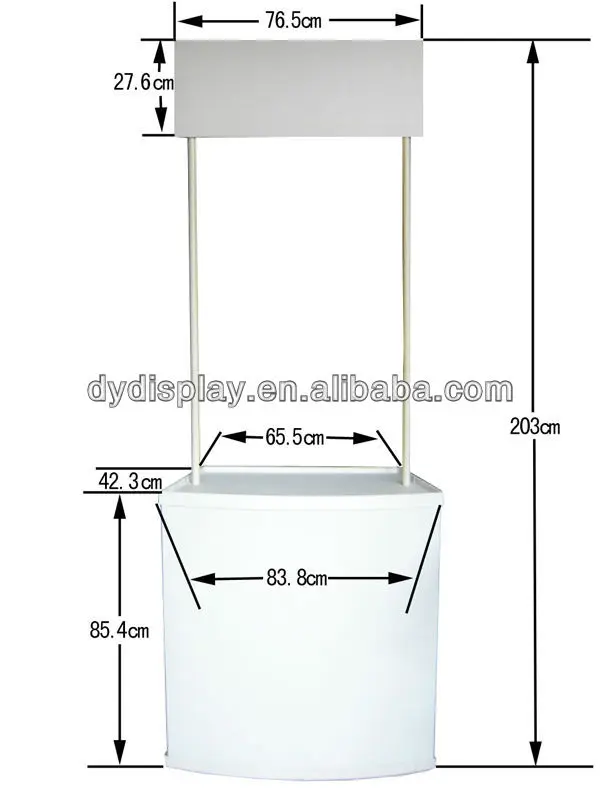 ABS Promotional Demo Pop up Counter Marketing Tasting Table