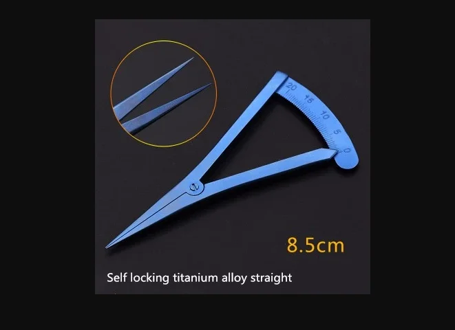 Ophthalmic Eye Surgical Instruments 8.5cm Eye Gauge Castroviejo Caliper ...