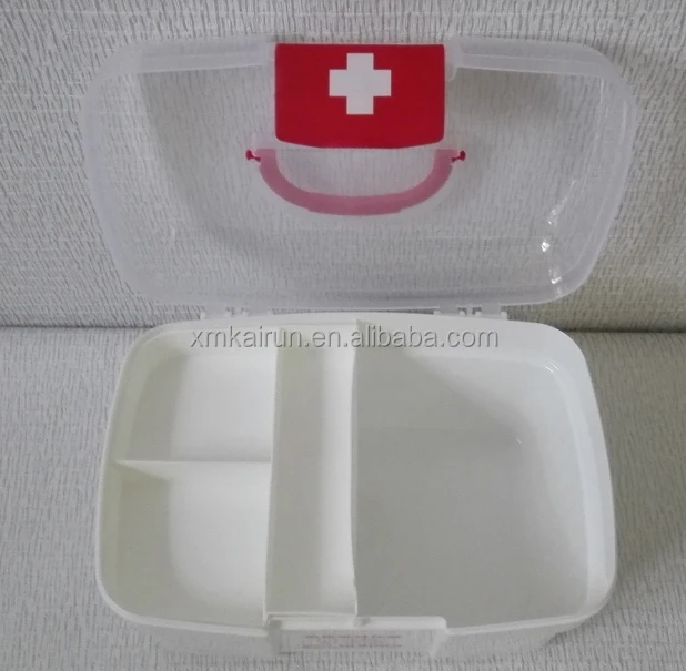 Plastic Compartment Storage Medicine Container Box With Small Inner ...