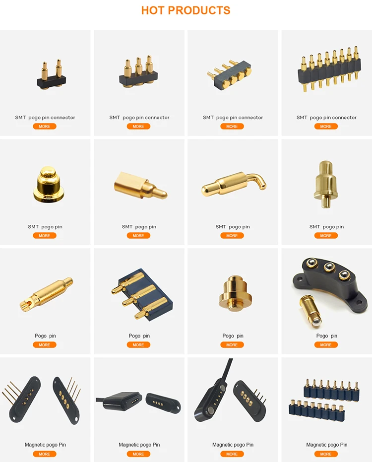 Spring Loaded Electrical Connectors Pcb Pogo Pin With Threadspring Contact Probe Pin Connector