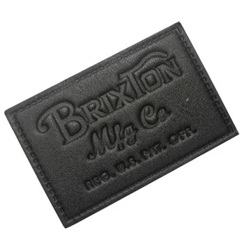 Garments Leather Back Patch Labels/custom Embossed Leather Label/faux ...