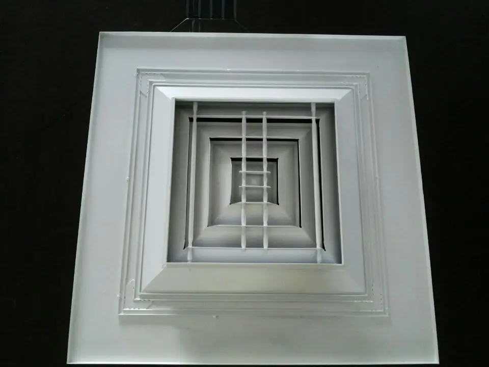 Ventilation Ceiling Square Tile Fresh Air Louver Aluminum T Bar Square ...
