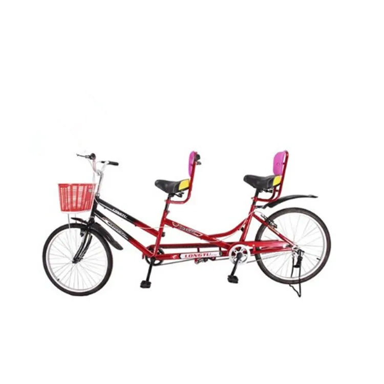 Steel Frame 3 Person Tandem Bike For Tourism/family Surrey Bike For ...