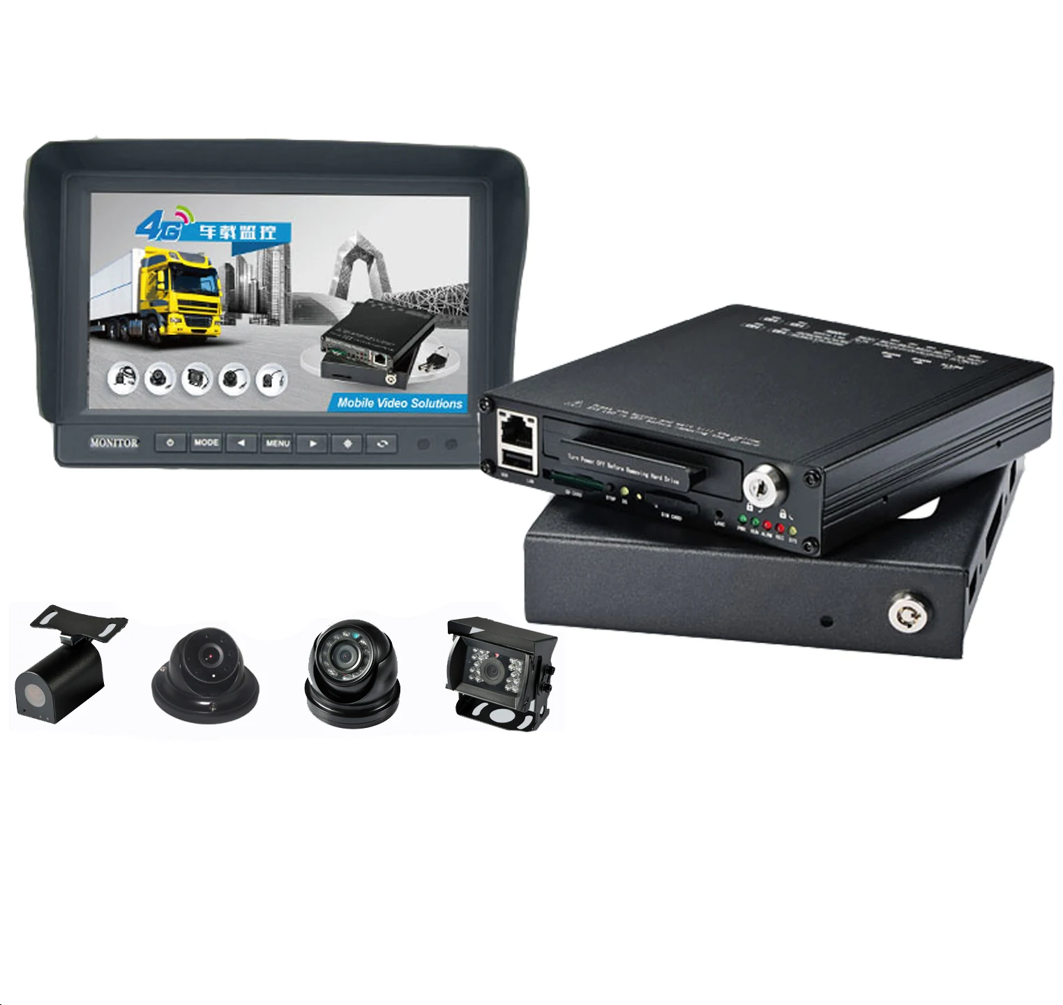 4ch Truck Camera System With Adas And Dms,Live Video Monitoring Via Lte ...