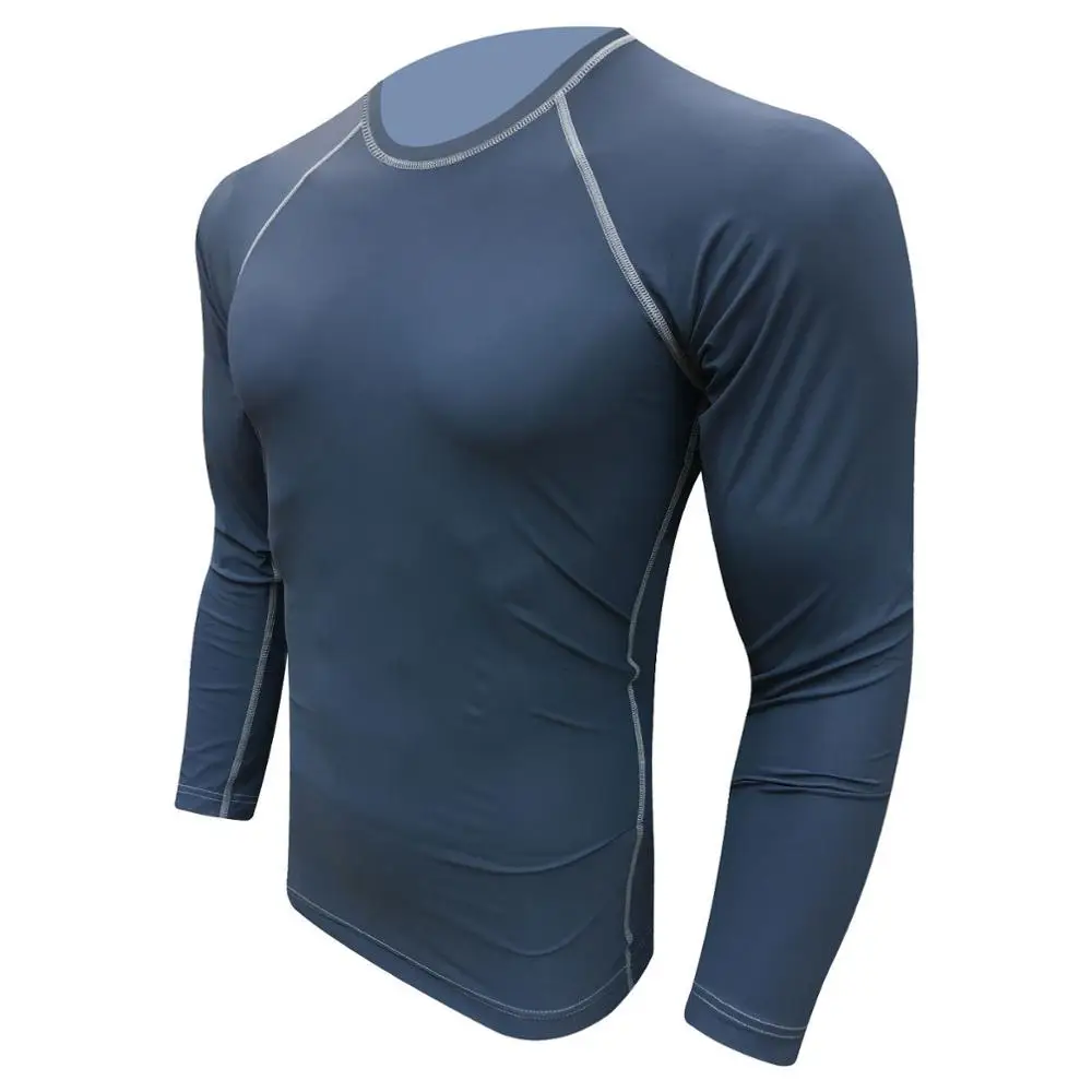 Men Sports Wear Sweat Compression Rash Guards Full Sleeve Vest Shirt ...