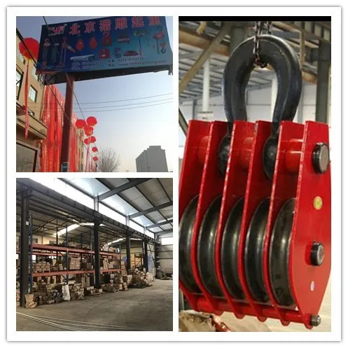 Triple Sheave Pulley Block For Wire Rope - Buy Triple Sheave Pulley ...