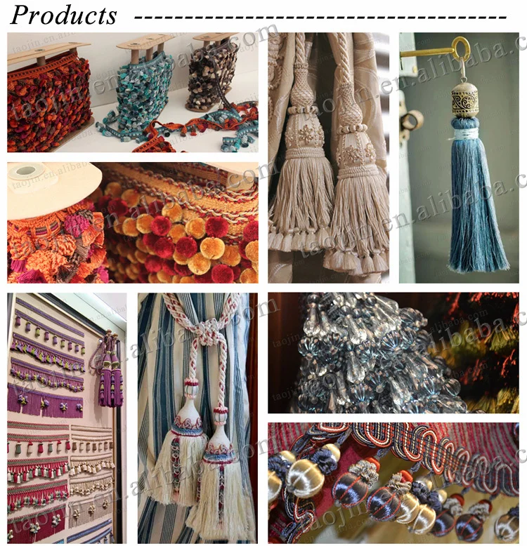 Fashion Antique Paint Model Curtain Tassel Tiebacks Tie Back Silk ...