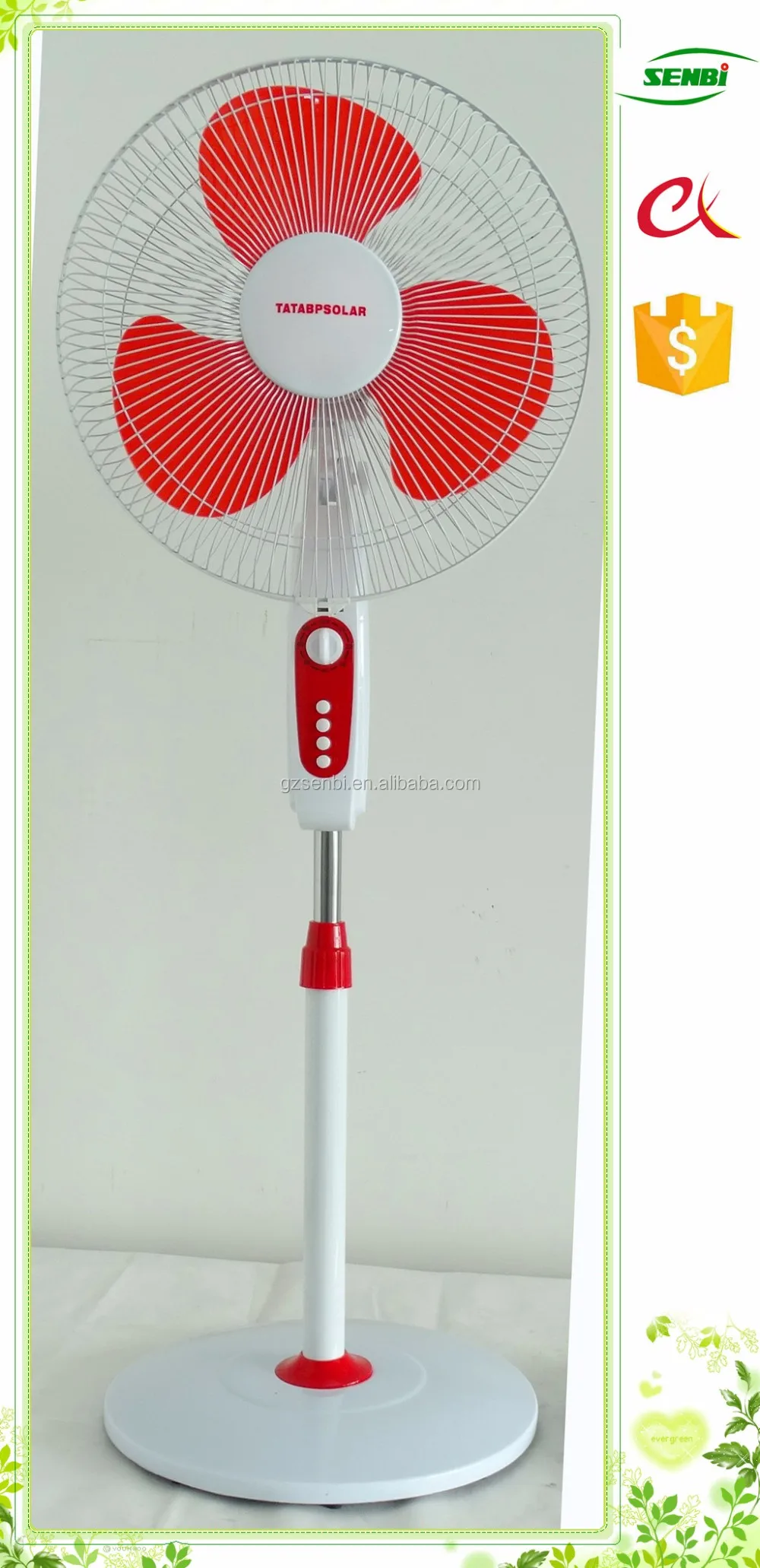 Solar Stand Fan 16 Inch Orient Oscillating Pedestal Fan Parts With ...