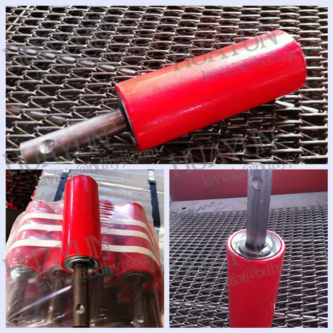 Conveyor Components - 60mm Dia Vertical Steel Pipe Guide Roller