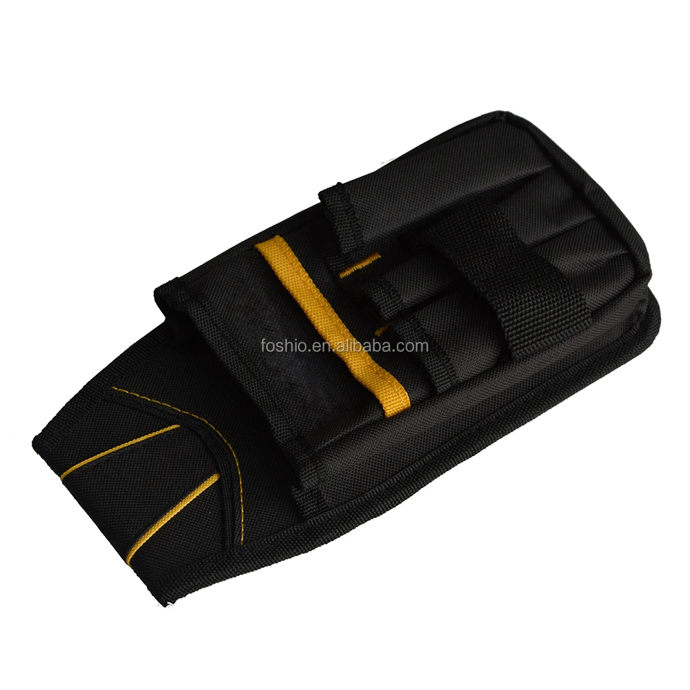 Portable Black Open Top Pocket Kit Tool Bag Waist Electrician Tool Bag ...