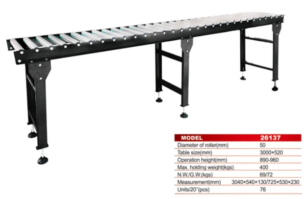 Portable Heavy Duty Roller Table Conveyors 1meter 2 Meters 3 Meters ...