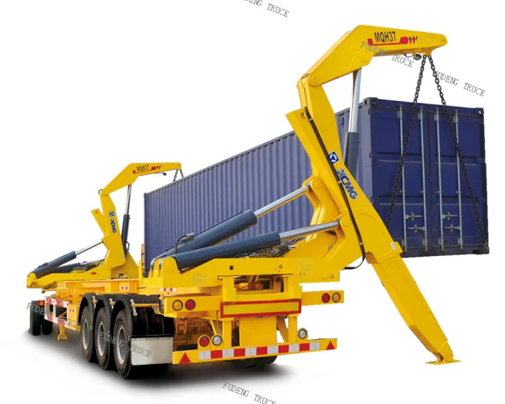 3 Axle 40 Ft Side Lift Container Self Loading Container Trailer Truck ...