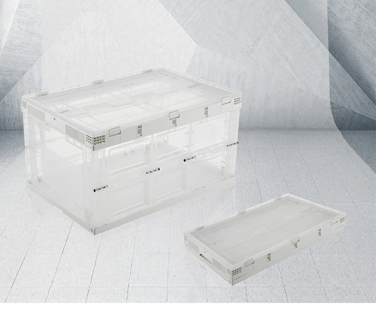 Large Customize Transparent Pp Plastic Storage Foldable Box - Buy ...