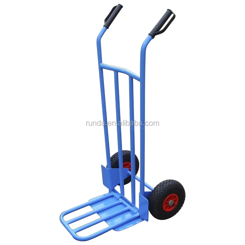 High Quality Two Wheels Storage Loading 180kg Heavy Duty Warehouse Hand ...