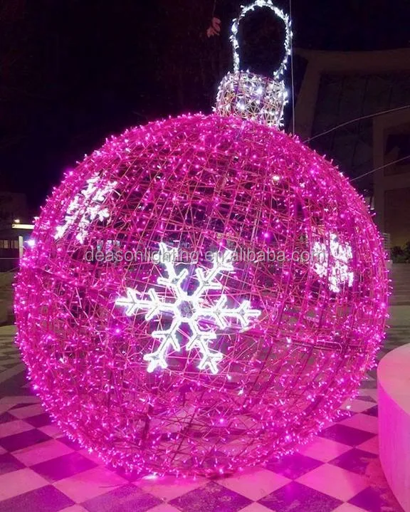 Giant Christmas Light Balls - Brighten Your Festive Events