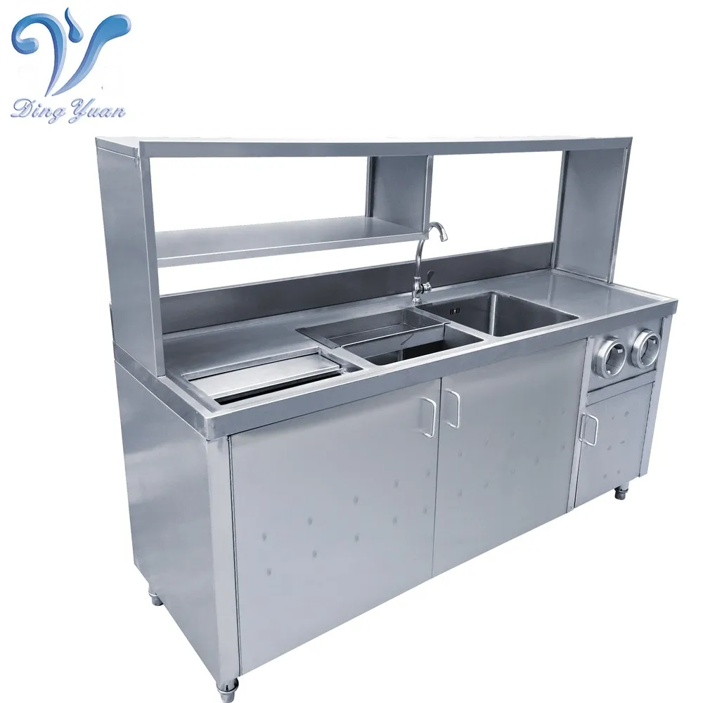 Stainless Steel Milk Tea Shop Counter Supplies - Defcon Steam Tea Bar