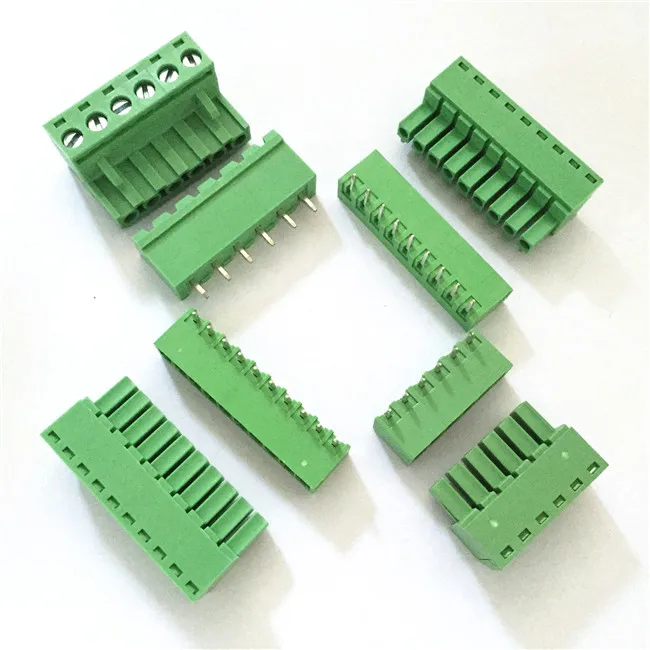 1p 2p 3p 4p 6p Straight Screw Terminal Block Pluggable Plug Connector 2 ...