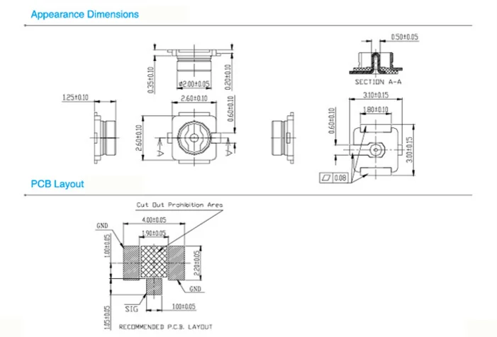 Ipx U.fl Rf Coaxial Connector Smt Solder Pcb Mount - Buy Rf Coaxial ...