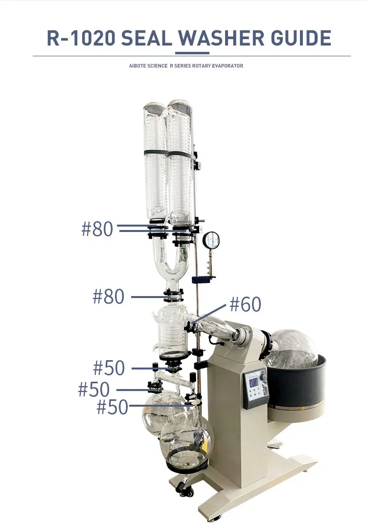 China R-1020 Vacuum Crystallization Evaporation Equipment Rotary ...