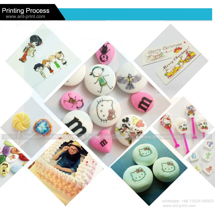 저렴한 식용 식품 프린터 A3 케이크 장식 케이크 마카롱 초콜릿 마시맬로 프린터 생일 사진 케이크 프린터 기계