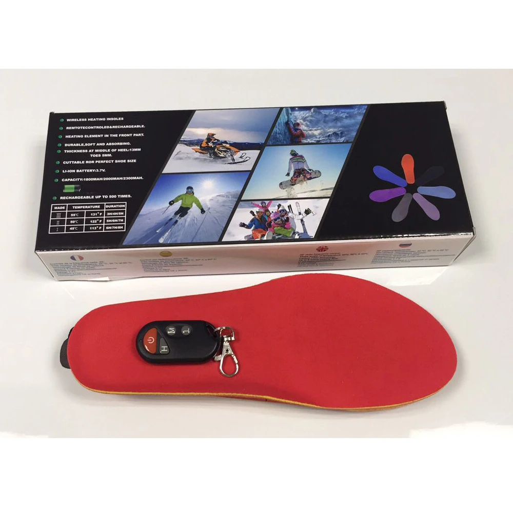 Unisex Heated Insoles Heating Rechargeable Electric Shoes Heater ...