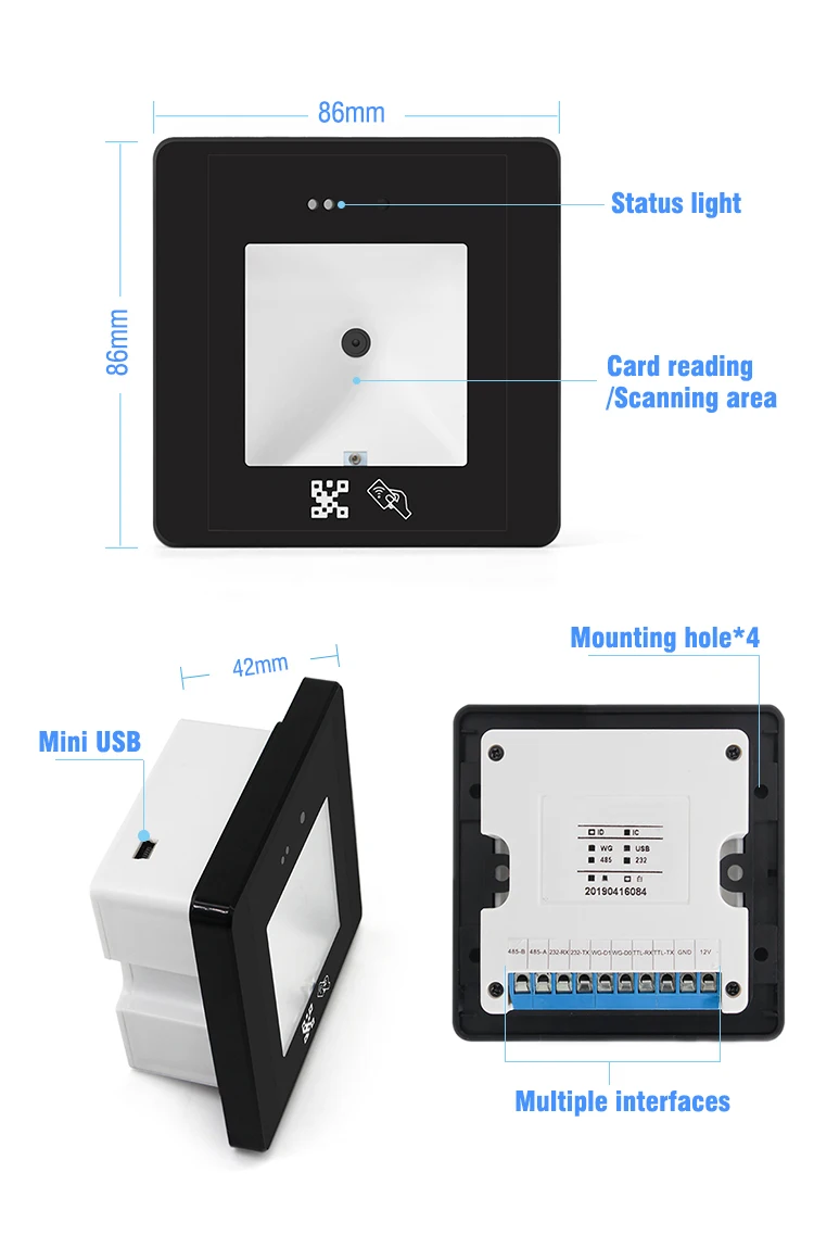 Wiegand Ic Card Reader Qr Code Door Control Access System Hm20 ic Buy Wiegand Ic Card Reader Qr Code Door Control Access System Hm20 ic Buy