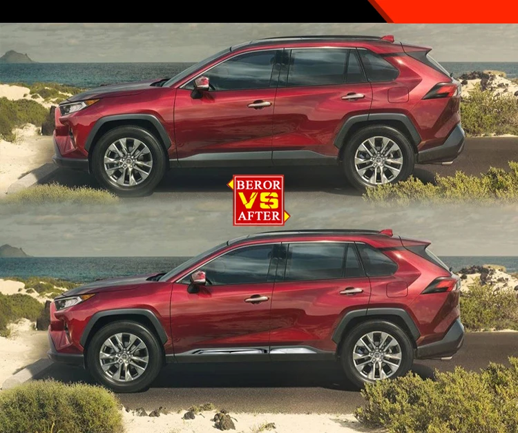 Toyota RAV4 Side Door Mouldings - ABS Chrome Kits