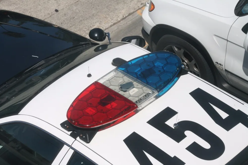 Halogen Rotating Oval Red Blue Led Police Lights - Buy Police Lights ...