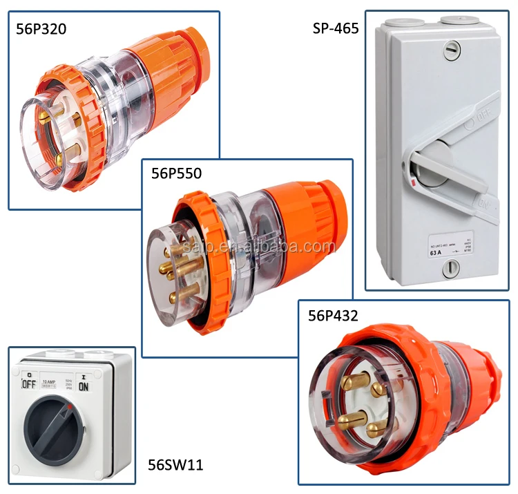 European Standard Iec60309-2 Industrial Plug And Socket 380v 32a (sp-4 ...