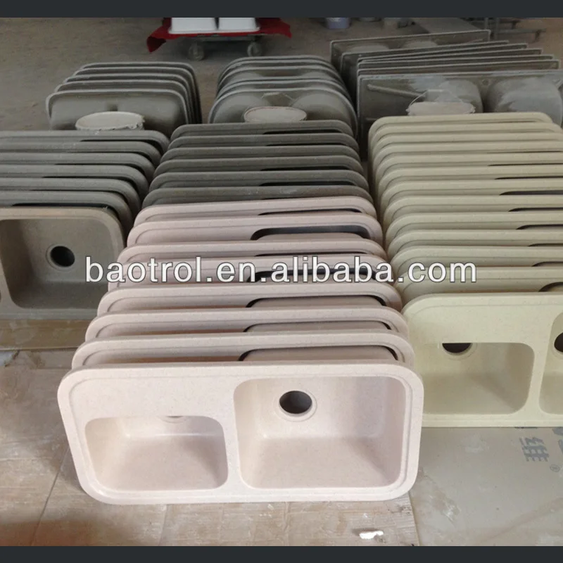 Man-made Corner Kitchen Sink,Acrylic Solid Surface Kitchen Bowl ...