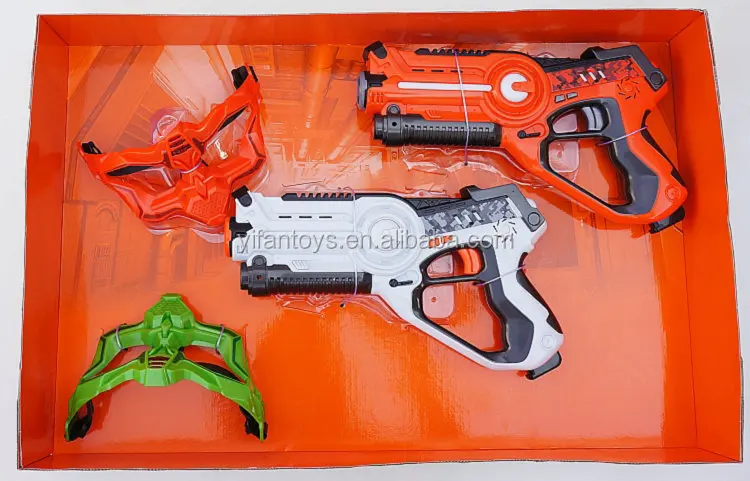 W7001 Laser Shooting 1pcs Infrared Beetle & 1pcs Bug Shooting Gun ...