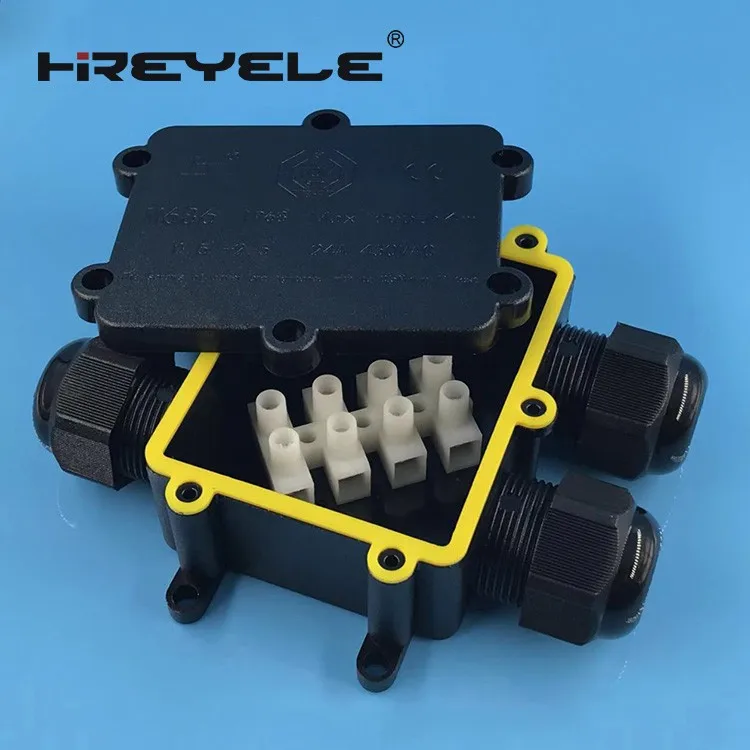 Very Popular Ip 67 Waterproof Cable Junction Box 4 Way M25 Cable Gland ...