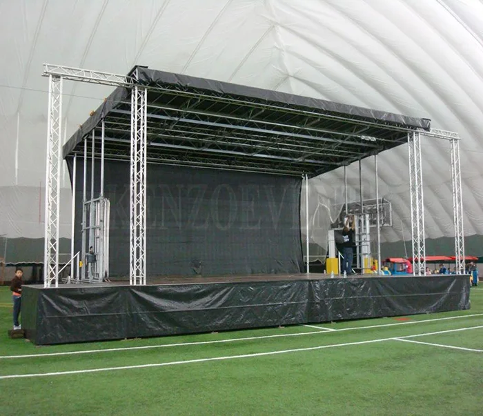 Aluminum Lighting Truss Ground Support Stage Roof Truss - Buy Stage ...