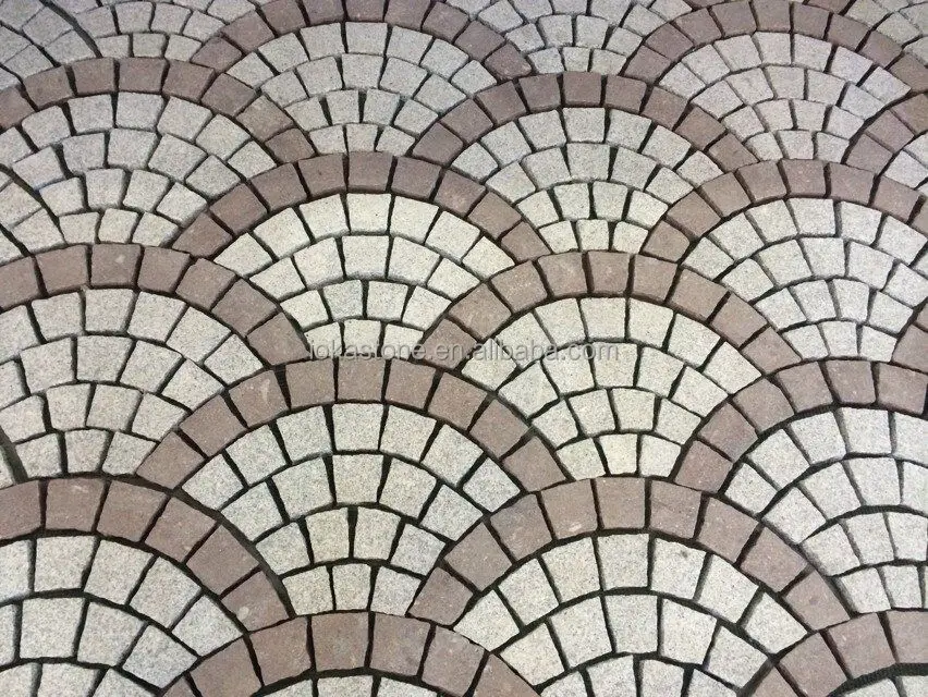 Paving Stone Fan Pattern Paver Stone Price In China - Buy Paver Tile ...