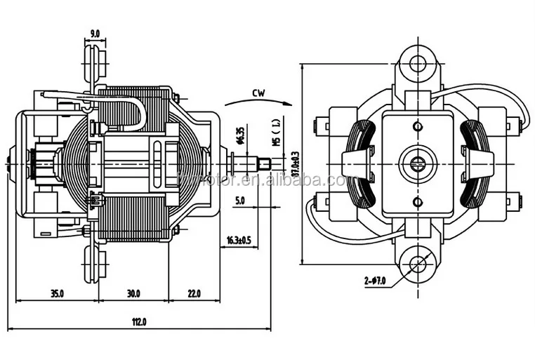 Model 7030 Ac Universal Motor for Juicer - Efficient & Durable