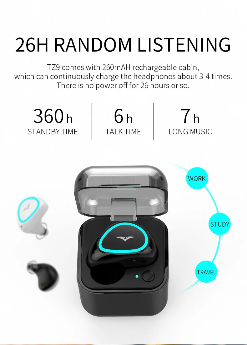 Magic Square Wireless Headphones Mini Shape In Ear Wireless Earbuds ...