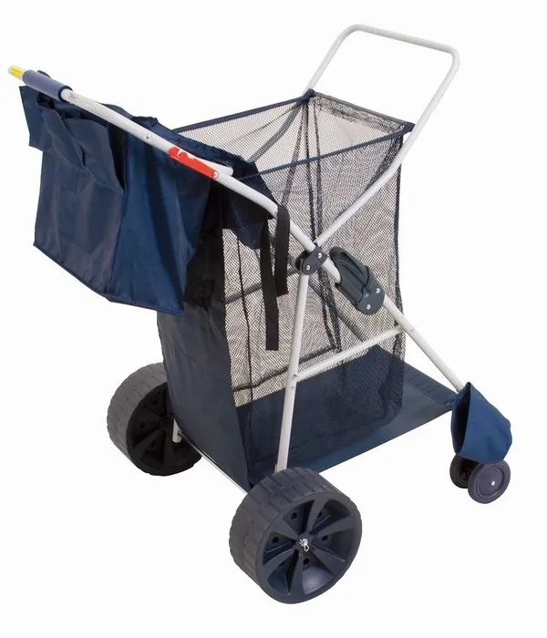 Beach Trolley Cart With Wheels Portable Sand Aluminum Sand Folding ...